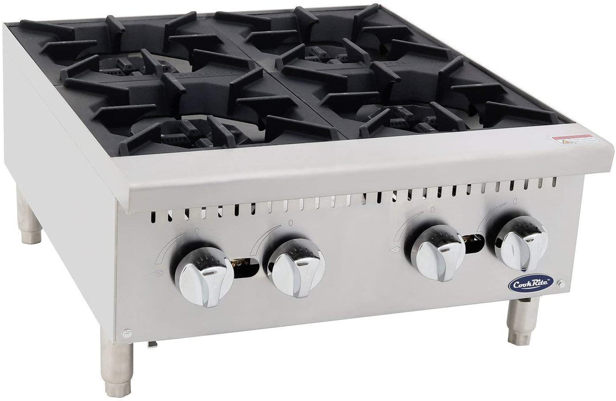 CookRite Four Burner Hot Plate Commercial Countertop Liquid Propane Ra ...