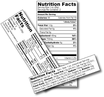 Nutritional Labeling FDA compliant Labels – Marketing Food Online